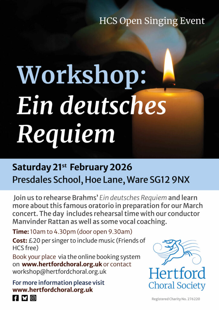 Open Singing Events - Hertford Choral Society